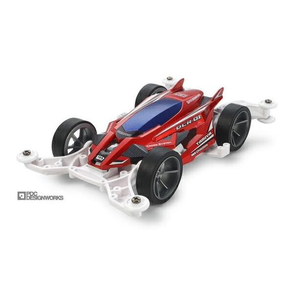 3分割の新コンセプトボディが注目高性能な走りでレースも楽しい四輪駆動レーサーのプラスチックモデル組み立てキットです。DCR-01（デクロス-01）は、新コンセプトを採用したミニ四駆PROマシン。深みのあるパールレッドのボディはRCバギー「デ...
