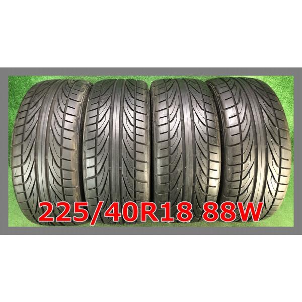 2018年製 225/40R18 88W ダンロップ DIREZZA DZ101 中古 夏タイヤ 4本 18インチ
