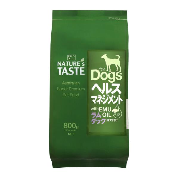 ＜ネイチャーズテイスト ヘルスマネジメント [ラム＆ダック] 成犬用 800g【正規品】＞■「ヘルスマネジメント」は、アレルギー源になりにくい上質なラム、ダックなどの新鮮素材のみを使用し、成長期〜維持期過程での健康状態を良好に保つ為に必要な...