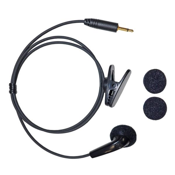 業務に合わせて選べる、全5種類のオプション・イヤホン。プラグ径：φ2.5mm【コード長さ】約460mm・FEP-201｜インナータイプ・FEP-202｜耳かけタイプ・FEP-203｜カナルタイプ・FEP-204｜D型フックタイプ・FEP-2...