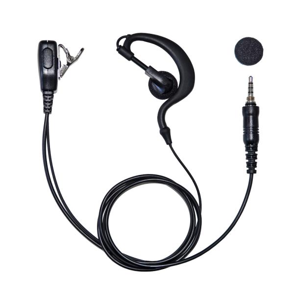 FC-D301用*高耐久イヤホンマイク[ オプション品 ]VOX対応！防水ねじ込み式1PIN*ALINCO：DJ-DPS70 KB等にも使用可能。■動きのある現場に強い、安定感ある耳かけタイプ[*コード長さ]PTTスイッチ部からイヤホン部：...