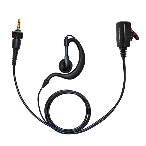 従来の使いやすさ、品質はそのままに。コストパフォーマンスに優れたモデル。動きに強い耳かけタイプ[ NH-23KWP ]360°回転式クリップ付。●KENWOOD防水1PIN式対応・耳かけ型イヤホンマイク[ IP67：防塵・防水仕様 ]●ハン...