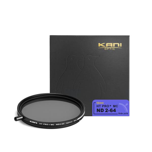【発売日：2024年06月12日】KANI バリアブルND2-64 SidePole 52mm （着脱式回転ノブ付)ポートレートから風景まで幅広く使える可変減光フィルターです。濃度調整の操作がしやすいよう着脱式の回転ノブ付で、スチルにも動画...