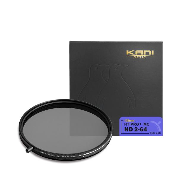 KANIフィルター バリアブルND2-64 SidePole 105mm （着脱式回転ノブ付）ポートレートから風景まで幅広く使える可変減光フィルターです。お客様から多くのご要望にお応えして、濃度調整の操作がしやすいよう着脱式の回転ノブを追加...