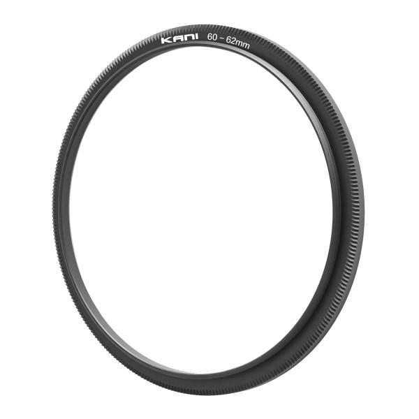 E60-62mm ステップアップリング一般的なフィルター径62ｍｍのレンズフィルターをノクティルックスなどフィルター径60mmのLEICA製レンズに装着するためのステップアップリングです。各種角型フィルターホルダーへの装着だけではなく、一般...