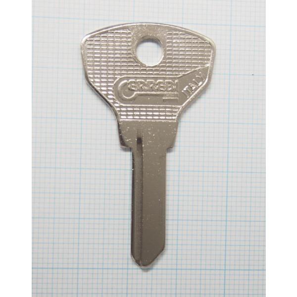 ERREBI(ITALY)製のSP7Rです。ブランクキー1本単位での販売です。適合キー番号:E01-E78FIATフィアット　124 COUPE`　124 FAMILIARE　124 SPECIAL(1968-)　124 SPIDER  1...