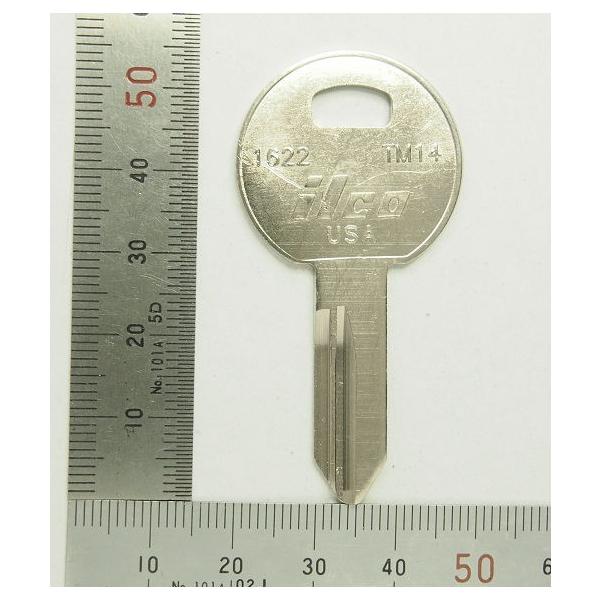ILCO(USA)製の TM14(1622)ブランクキーです。未カットのブランクキーでの販売です。キャンピングカー/TRIMARK/トライマーク適合キー番号:2001-2240※その他のブランクキーをお探しの場合や合鍵作成をご依頼の場合は、...