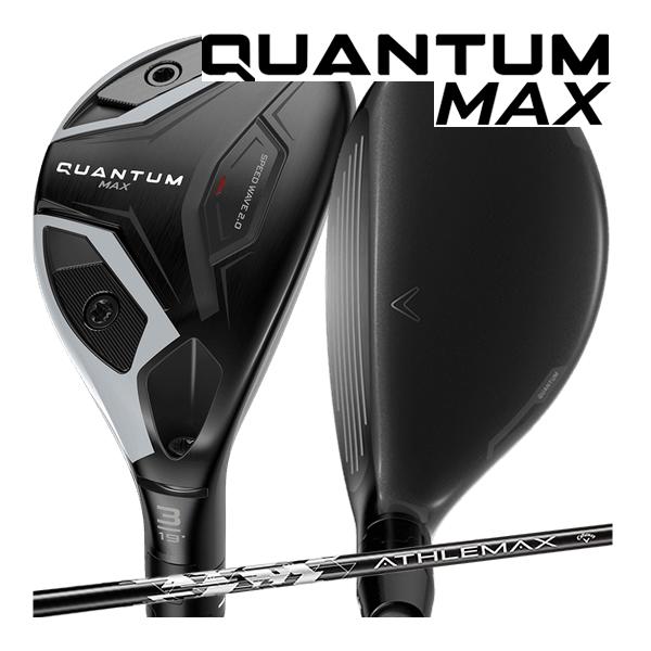 【発売日：2026年02月06日】●ヘッド後方の膨らみが少なめで、全体的にスリムな印象のシェイプ「QUANTUM　MAX」スリーブ可変式・台形を湾曲させたようなウェイト（約3gと約13g）も搭載●3H19度106CC　4H21度101CC　...