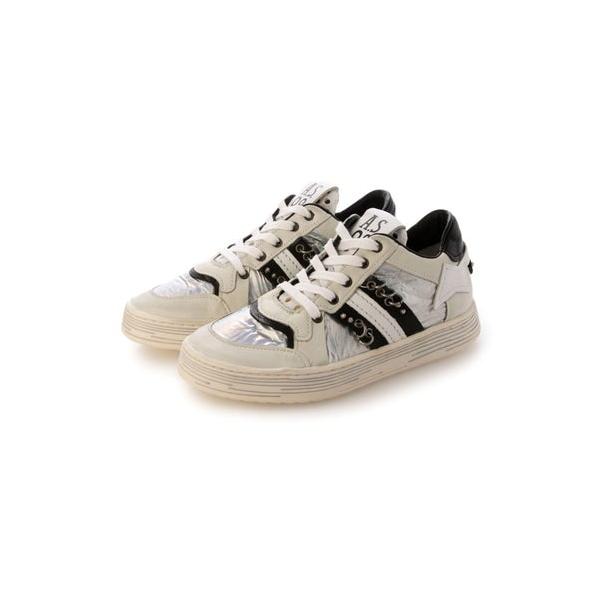 【発売日：2025年02月27日】【ブランド商品番号】595104 106-0001 / 【ブランド名】A.S.98（エーエスキュウジュウハチ） / 【色】BIANCO+ARGENTO / 【表素材】本革 / 【原産国】イタリア