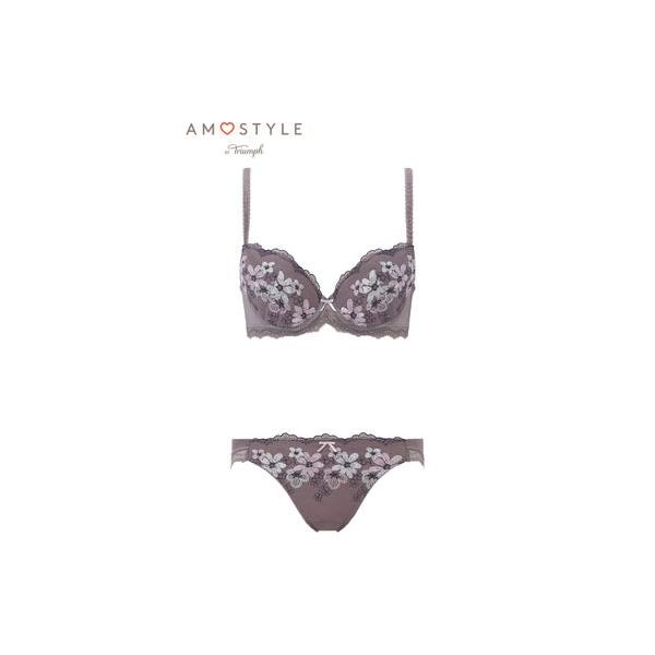 【発売日：2025年05月26日】【ブランド商品番号】10210678_1 M013 / 【ブランド名】AMOSTYLE BY Triumph（アモスタイル バイ トリンプ） / 【色】グレー / 【素材】■ブラジャー：ポリエステル、ナイロ...