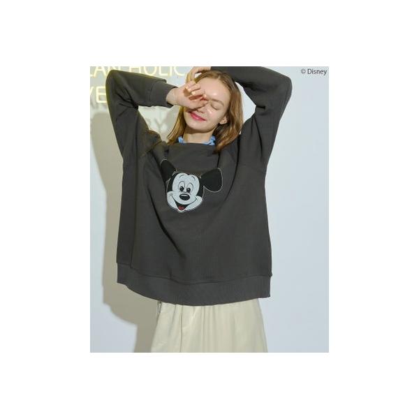 【発売日：2026年02月06日】【ブランド商品番号】0H001244400 109 / 【ブランド名】AMERICAN HOLIC（アメリカンホリック） / 【色】チャコールグレー / 【素材】本体 綿 100% リブ部分 綿 97% ポ...