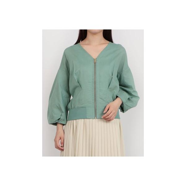 【発売日：2025年07月09日】【ブランド商品番号】0564HTJ412J 500 / 【ブランド名】AN LIC AU BLUE！（アンリック オー ブルー） / 【色】ブルーミント / 【素材】表地:本体:綿70%麻30% リブ部分:...