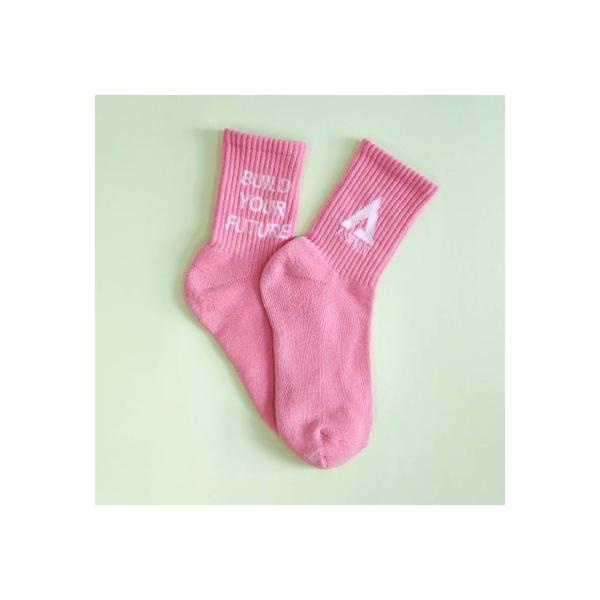 【発売日：2025年02月24日】【ブランド商品番号】asf-socks-logo pk-wh / 【ブランド名】ASFVLT（アスファルト） / 【色】PINK WHITE / 【素材】その他合成繊維 / 【原産国】日本