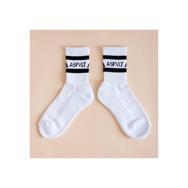【発売日：2025年03月03日】【ブランド商品番号】asf-socks-line wh-bl / 【ブランド名】ASFVLT（アスファルト） / 【色】WHITE BLACK / 【素材】その他合成繊維 / 【原産国】日本