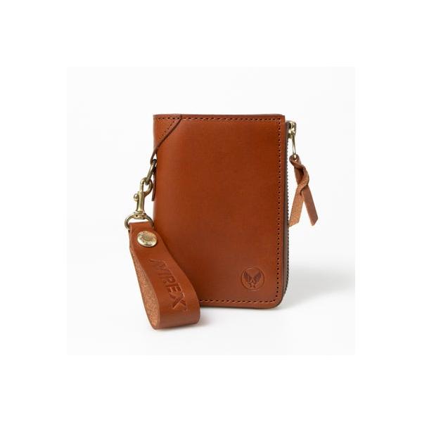 【発売日：2025年03月05日】【ブランド商品番号】AX9301 40 / 【ブランド名】AVIREX（アヴィレックス） / 【色】チャ / 【素材】バッファローレザー / 【原産国】中国