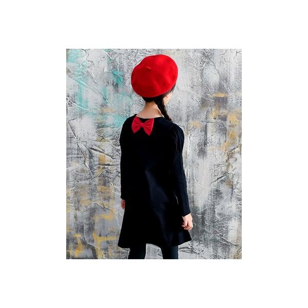 【発売日：2025年01月10日】【ブランド商品番号】sbb01545 l / 【ブランド名】子供服Bee（コドモフク ビー） / 【色】ブラック地×後リボンOP