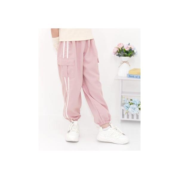 【発売日：2025年05月27日】【ブランド商品番号】baa03305-1 i02 / 【ブランド名】子供服Bee（コドモフク ビー） / 【色】ピンク×ライン / 【素材】レーヨン60％ ポリエステル40％ / 【原産国】中国