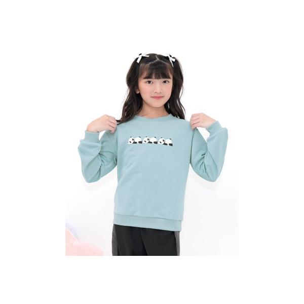 【発売日：2025年11月04日】【ブランド商品番号】taa05599 a / 【ブランド名】子供服Bee（コドモフク ビー） / 【色】横パンダ×くすみライトブルー / 【素材】ポリエステル100% / 【原産国】中国