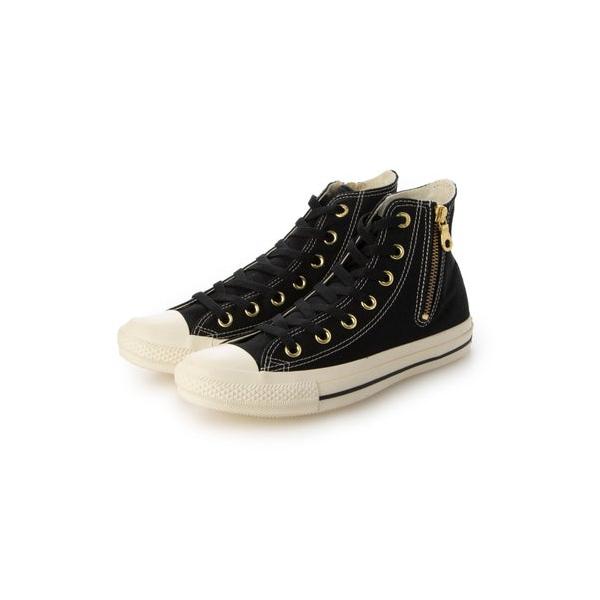 【発売日：2025年03月10日】【ブランド商品番号】4-cv-u-goldzip-01 -blk / 【ブランド名】CONVERSE（コンバース） / 【色】ブラック / 【ソール素材】ゴム