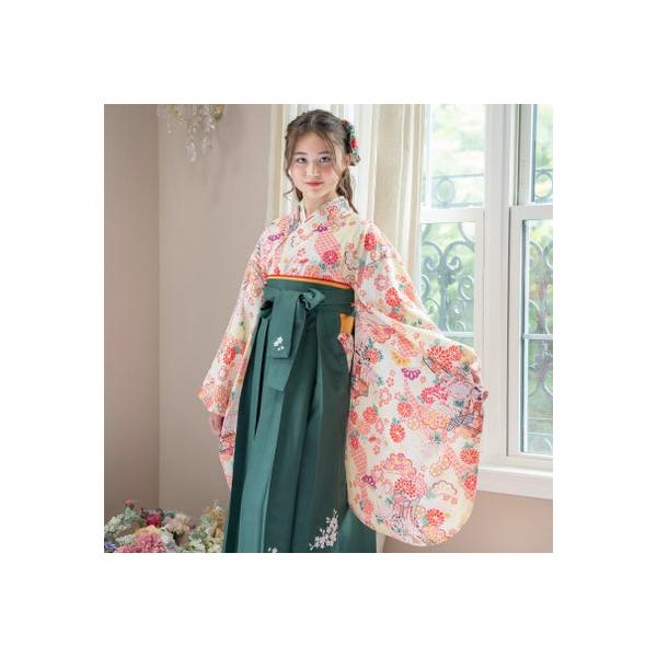 【発売日：2025年02月17日】【ブランド商品番号】HAKAST27 A3 / 【ブランド名】Catherine Cottage（キャサリンコテージ） / 【色】いにしえ華車黄×緑袴[A3] / 【素材】上衣：ポリエステル100％ 袴：ポ...