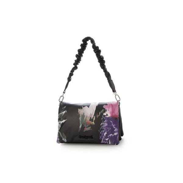 【発売日：2025年03月04日】【ブランド商品番号】24WAXP58 2000 / 【ブランド名】Desigual（デシグアル） / 【色】グレー/ブラック / 【表素材】合成皮革 / 【裏素材】ポリエステル / 【原産国】中国