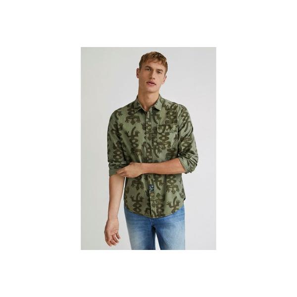 【発売日：2025年05月21日】【ブランド商品番号】22SMCW43 4092 / 【ブランド名】Desigual（デシグアル） / 【色】グリーン / 【素材】綿 50% リヨセル 50% / 【原産国】中国 / 【洗濯表記】洗濯機(3...