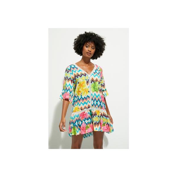 【発売日：2025年03月10日】【ブランド商品番号】21SWMW33 5037 / 【ブランド名】Desigual（デシグアル） / 【色】ブルー / 【素材】外部素材: ビスコース 97% 綿 3% / 【原産国】中国 / 【洗濯表記】...