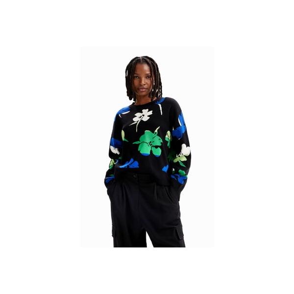 【発売日：2025年03月04日】【ブランド商品番号】23WWJF94 2000 / 【ブランド名】Desigual（デシグアル） / 【色】グレー/ブラック / 【素材】レーヨン 50% ポリエステル 28% ナイロン 22% / 【原産...