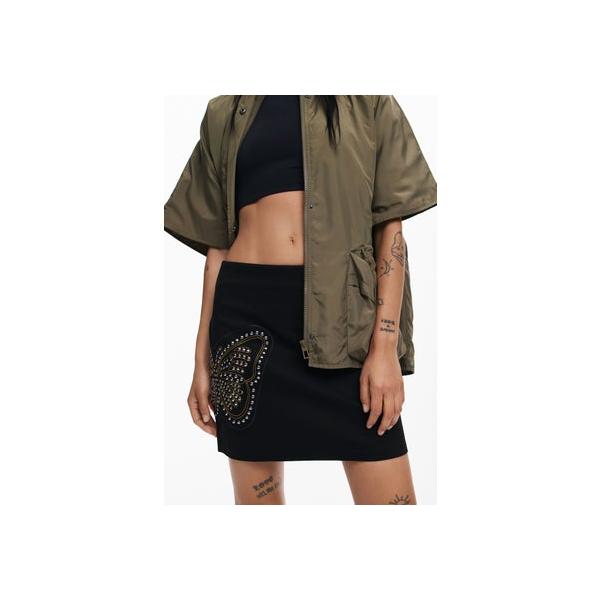 【発売日：2025年03月04日】【ブランド商品番号】24WWFW01 2000 / 【ブランド名】Desigual（デシグアル） / 【色】グレー/ブラック / 【素材】綿 98% ポリウレタン 2% / 【原産国】中国 / 【洗濯表記】...