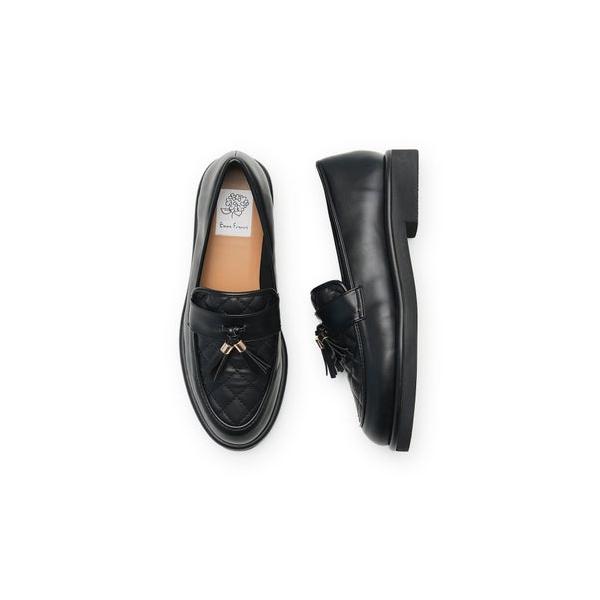 【発売日：2025年02月27日】【ブランド商品番号】2002d-P 101 / 【ブランド名】Emma Francis（エマ フランシス） / 【色】ブラック スムース / 【表素材】合成皮革 / 【ソール素材】ゴム / 【原産国】日本