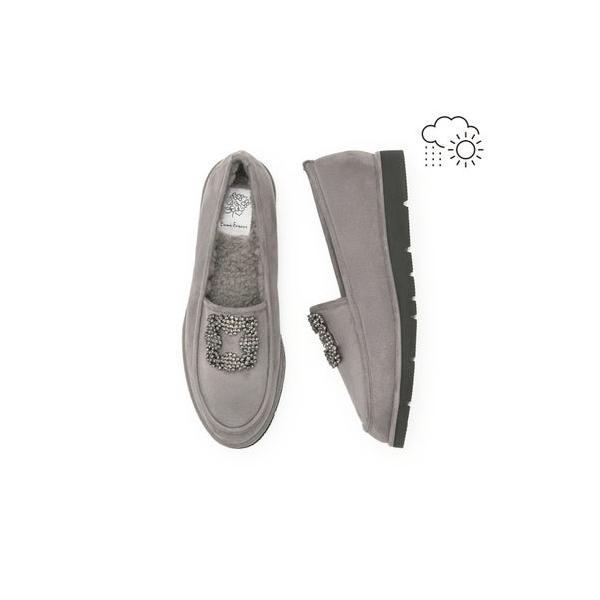 【発売日：2025年10月15日】【ブランド商品番号】2002g-S 153 / 【ブランド名】Emma Francis（エマ フランシス） / 【色】グレー スエード / 【ソール素材】ゴム / 【原産国】日本