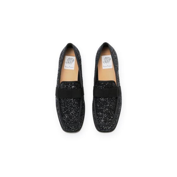 【発売日：2025年03月09日】【ブランド商品番号】1012a G101 / 【ブランド名】Emma Francis（エマ フランシス） / 【色】ブラック グリッター / 【表素材】その他生地 / 【ソール素材】ゴム / 【原産国】日本