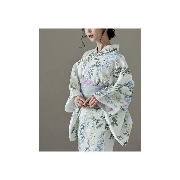 【発売日：2025年05月22日】【ブランド商品番号】sk0620006877 22 / 【ブランド名】Fashion Letter（ファッションレター） / 【色】L：藤 水縹と薄萌葱 / 【素材】浴衣：綿85% 麻15%帯：ポリエステル...