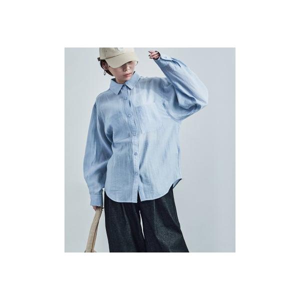 【発売日：2026年02月16日】【ブランド商品番号】ft0320008850 12 / 【ブランド名】Fashion Letter（ファッションレター） / 【色】サックス / 【素材】レーヨン72% ナイロン28% / 【原産国】中国