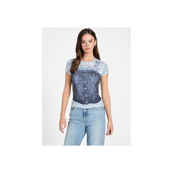 【発売日：2025年11月21日】【ブランド商品番号】W6RI04KCCG0 FBCJ / 【ブランド名】GUESS（ゲス） / 【色】FBCJ / 【素材】ポリエステル55%、 綿45% / 【原産国】バングラデシュ