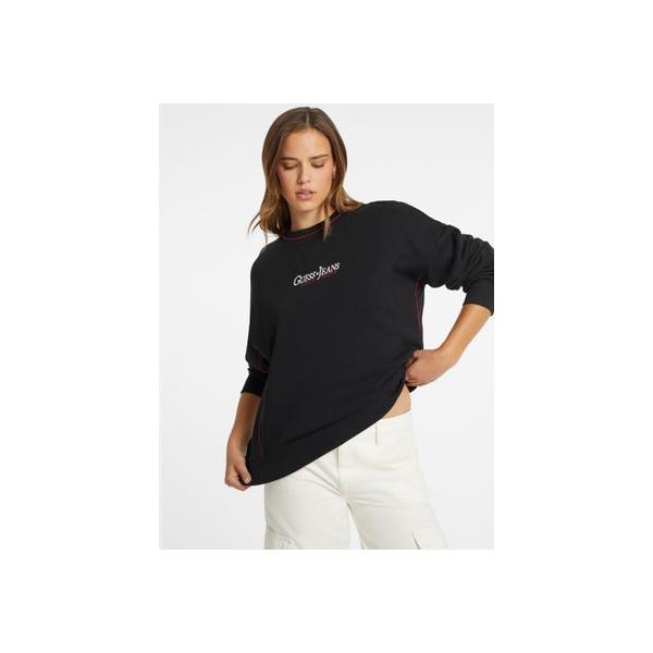 【発売日：2026年01月19日】【ブランド商品番号】W4BQ18KC811 JBLK / 【ブランド名】GUESS（ゲス） / 【色】JBLK / 【素材】綿88%、 ポリエステル12% / 【原産国】インド