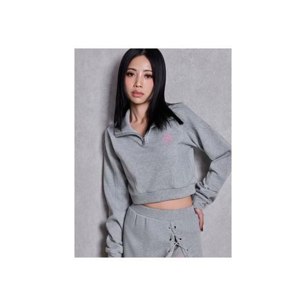 【発売日：2026年01月18日】【ブランド商品番号】072612701201 05 / 【ブランド名】GYDA（ジェイダ） / 【色】グレー / 【素材】本体:綿60% ポリエステル40% リブ:綿56％ ポリエステル42% ポリウレタン...