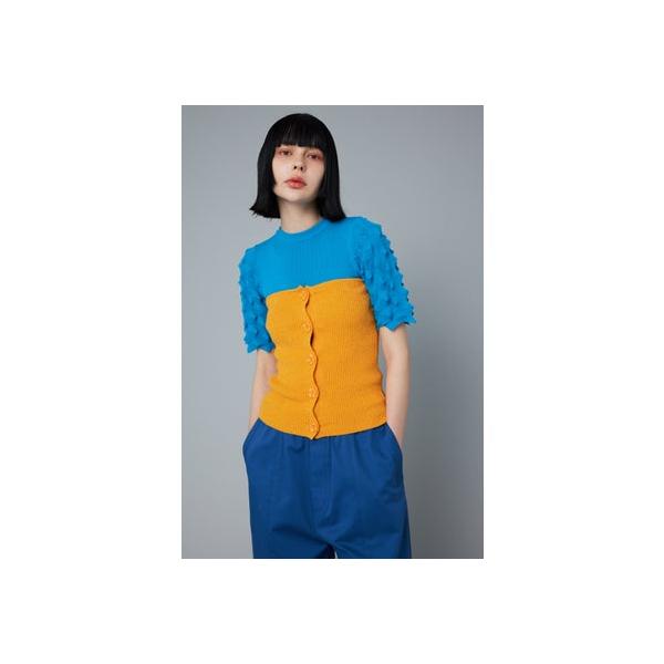 【発売日：2025年03月08日】【ブランド商品番号】530HAM70-1251130 / 【ブランド名】HeRIN.CYE（ヘリンドットサイ） / 【色】ORG / 【素材】BLK、ORG:アクリル56％、ナイロン44％<br&gt...