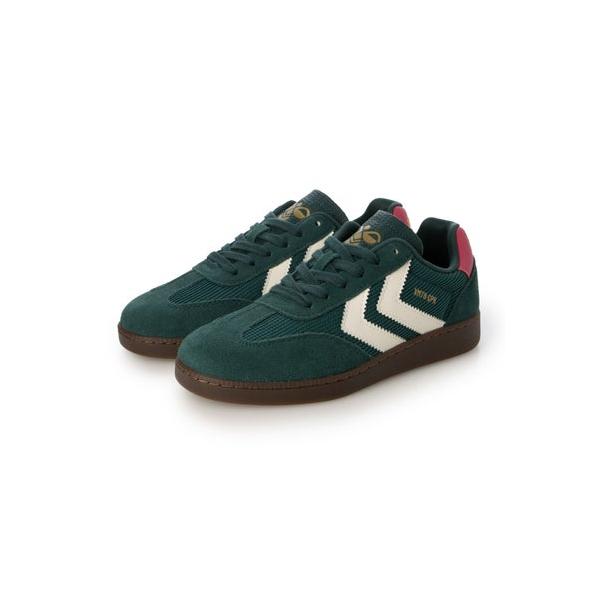 【発売日：2026年03月02日】【ブランド商品番号】HM218637 6712 / 【ブランド名】hummel（ヒュンメル） / 【色】グリーン / 【表素材】合成皮革 / 【原産国】中国