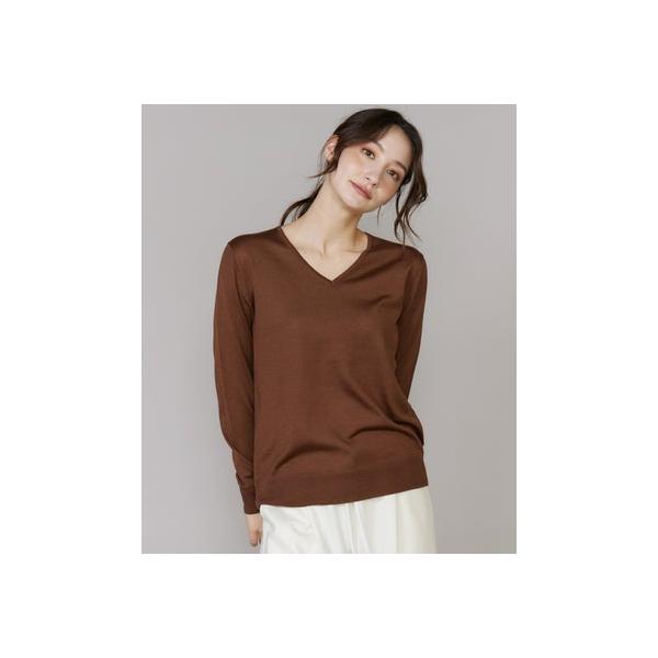 【発売日：2025年12月16日】【ブランド商品番号】7150170044 40 / 【ブランド名】INED（イネド） / 【色】ブラウン / 【素材】カシミヤ70% 絹30% / 【原産国】日本製 / 【洗濯表記】クリーニングは専門店にご...