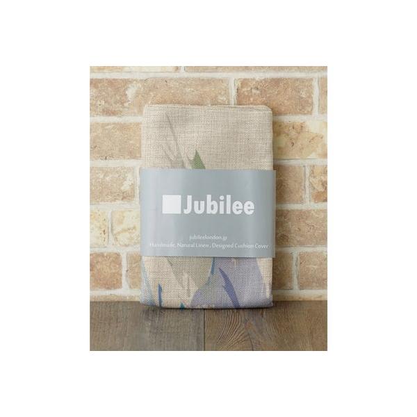【発売日：2025年06月06日】【ブランド商品番号】jubileecushion25641583 se622 / 【ブランド名】Jubilee（ジュビリー） / 【色】ホワイト×ブルー / 【素材】コットンリネン