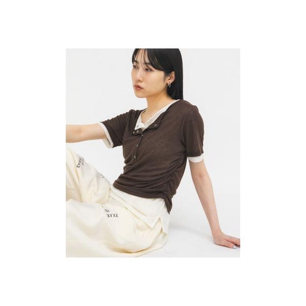 【発売日：2026年04月28日】【ブランド商品番号】KB26230-2011370 1013 / 【ブランド名】KBF（ケービーエフ） / 【色】ブラウン / 【素材】ポリエステル86% レーヨン14% / 【原産国】中国 / 【洗濯表記】-