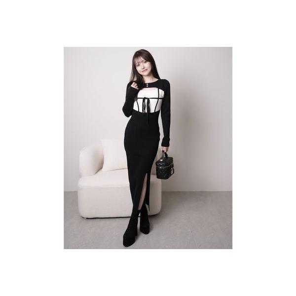 【発売日：2025年09月26日】【ブランド商品番号】0456250390 91 / 【ブランド名】LIP SERVICE（リップサービス） / 【色】ブラック / 【素材】[本体]レーヨン50% ポリエステル28% ナイロン22% / 【...