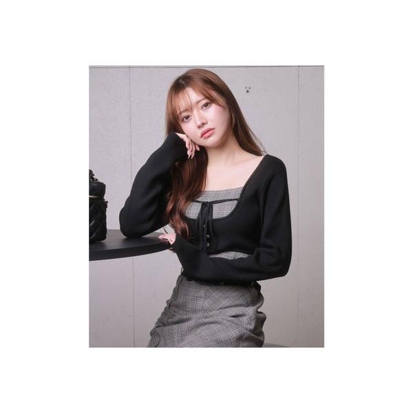 【発売日：2025年09月26日】【ブランド商品番号】0456010380 91 / 【ブランド名】LIP SERVICE（リップサービス） / 【色】ブラック / 【素材】【IVO】[本体]レーヨン50% ポリエステル28% ナイロン22...