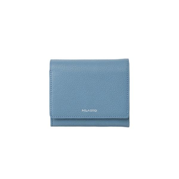 【発売日：2025年02月24日】【ブランド商品番号】SL-SH-1337 SBL / 【ブランド名】MILAGRO（ミラグロ） / 【色】サックスブルー / 【素材】牛革（シュリンクレザー）、ポリエステル、他 / 【原産国】インド