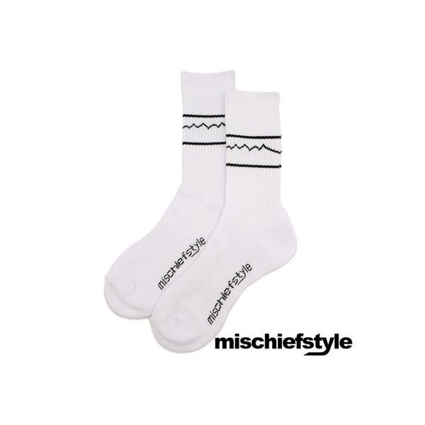 【発売日：2025年03月03日】【ブランド商品番号】OG011 WHITE/BLACK / 【ブランド名】mischiefstyle（ミスチーフスタイル） / 【色】WHITE/BLACK