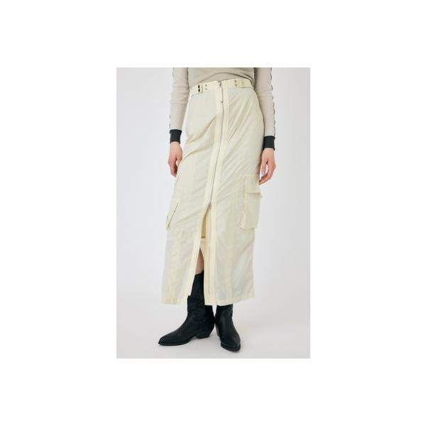 【発売日：2025年03月18日】【ブランド商品番号】010ISL31-3171620 / 【ブランド名】MOUSSY（マウジー） / 【色】ECRU / 【素材】(本体)ナイロン:100(テープ部分)コットン:100(リブ部分)ナイロン:...