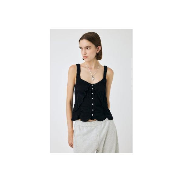 【発売日：2025年07月08日】【ブランド商品番号】010IA330-5561020 / 【ブランド名】MOUSSY（マウジー） / 【色】BLK / 【素材】(本体)レーヨン:100(シャーリング糸)ポリエステル:71ポリウレタン:29...