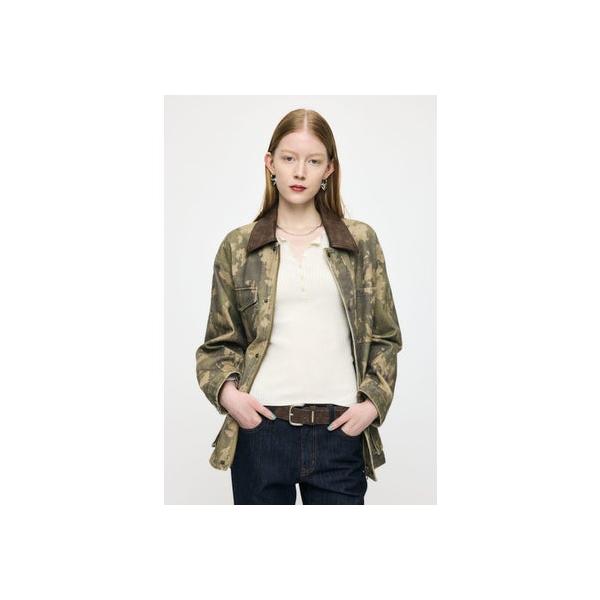 【発売日：2026年01月13日】【ブランド商品番号】010JS230-2351155 / 【ブランド名】MOUSSY（マウジー） / 【色】柄KHA5 / 【素材】(本体)コットン:100(衿部分)合成皮革: / 【原産国】中国