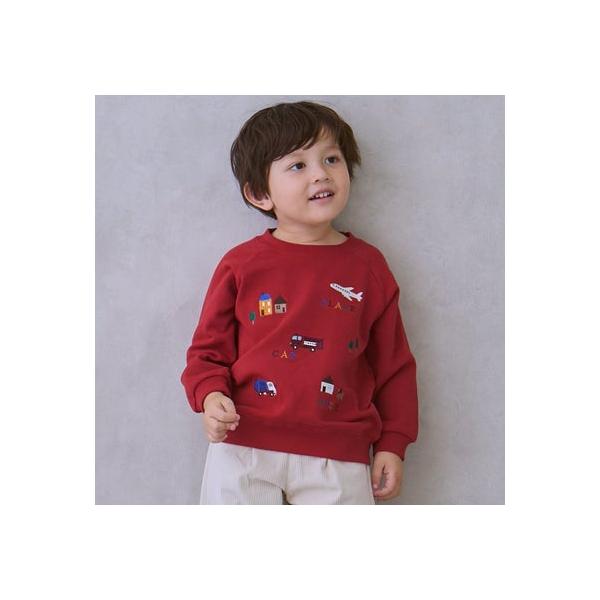 【発売日：2026年02月26日】【ブランド商品番号】9554215 13 / 【ブランド名】petit main（プティマイン） / 【色】DE・レッド / 【素材】本体：綿100%<br>フライス部分：綿95%<br&...